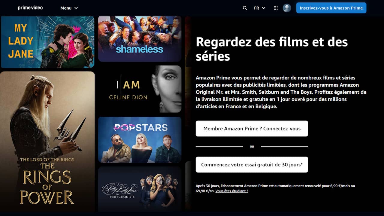 Prime Video : présentation et avis du site primevideo.com - 20SIX.fr