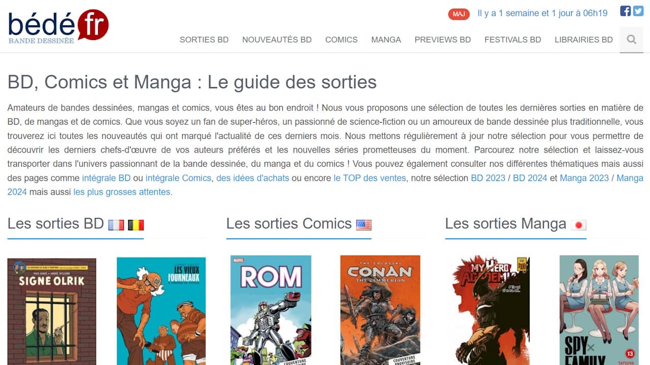 Bédé.fr : présentation et avis du site bede.fr
