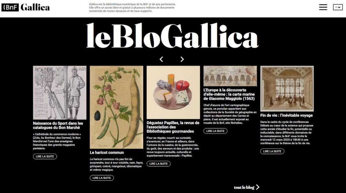 Gallica BNF : présentation et avis du site gallica.bnf.fr