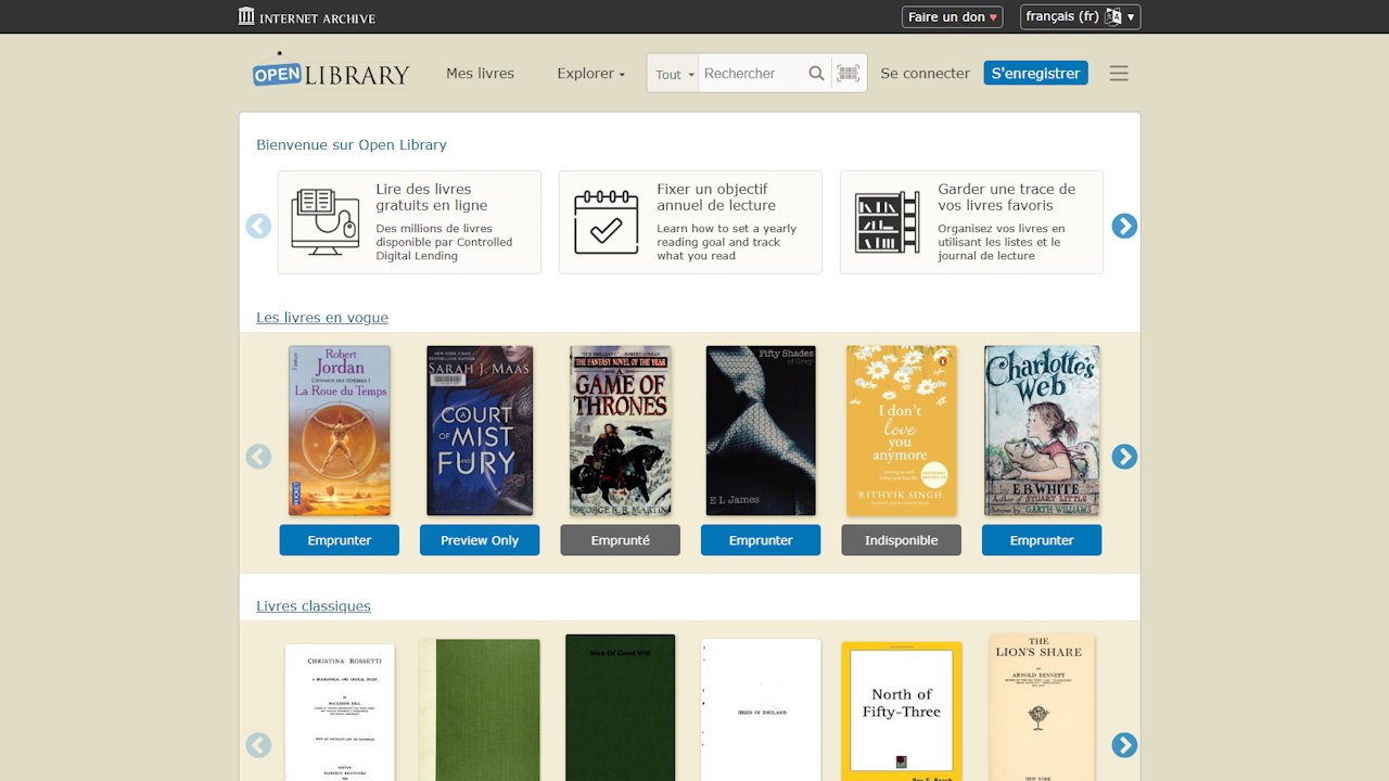 Open Library : présentation et avis du site openlibrary.org