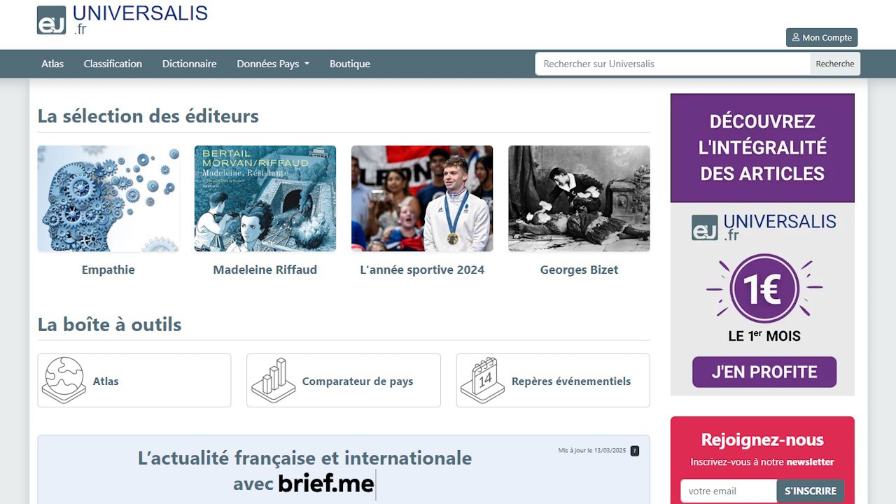 Universalis : présentation et avis du site universalis.fr